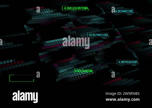 Quantum computer futuristic technology digital holographic process and ...