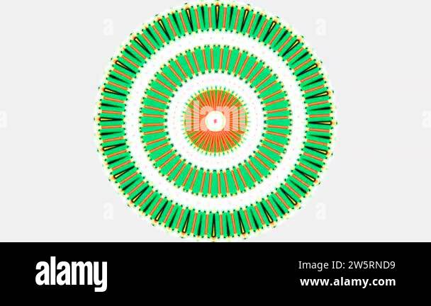 round shape with smooth motion colorful slow rotating with various ...