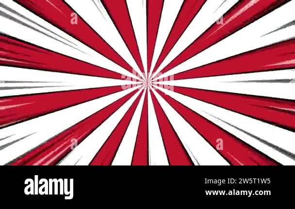 Retro vintage rays striped background in pop-art style video.Comic book ...