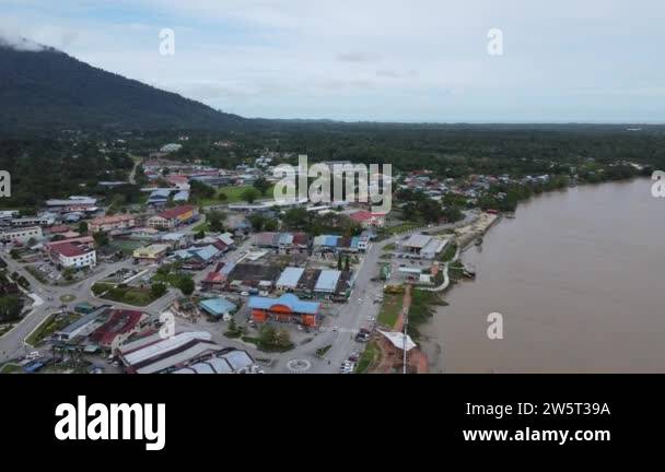 The Sematan Beach and Coastline of the most southern part of Sarawak ...