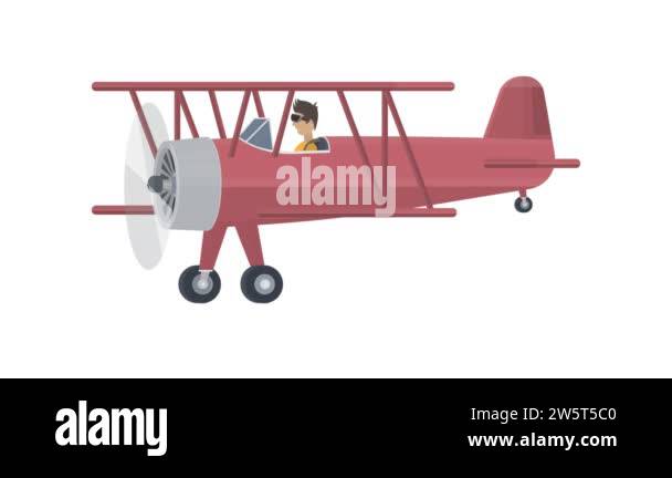Biplane cartoon Stock Videos & Footage - HD and 4K Video Clips - Alamy