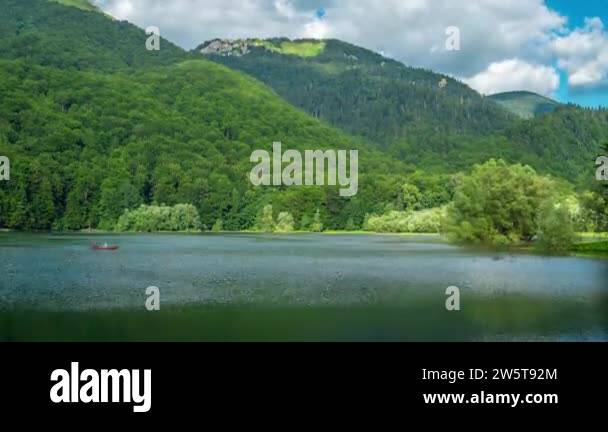 Biogradsko lake at biogradsko jezero national park Stock Videos ...