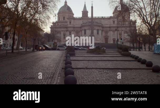 Santa maria maggiore basilica rome italy exterior basilica steps Stock ...