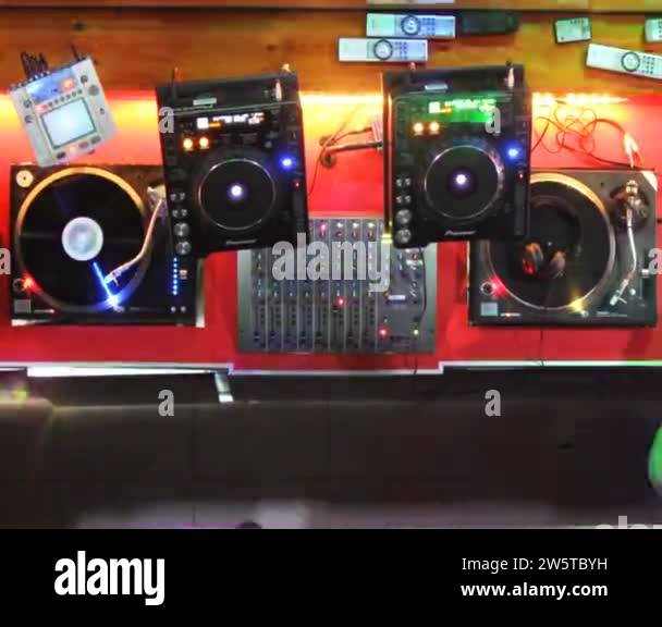 Dj behind turntables Stock Videos & Footage - HD and 4K Video Clips - Alamy