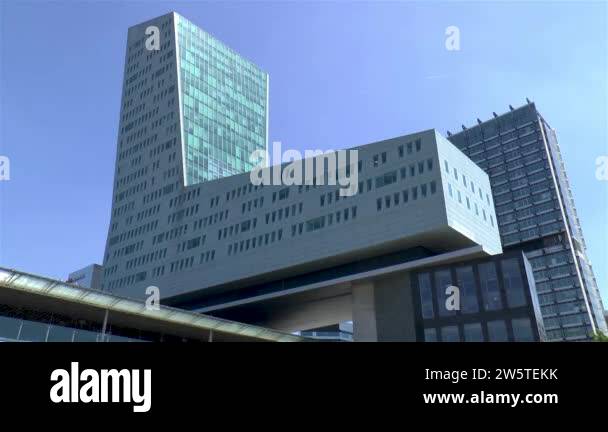 Shaped office building in downtown Stock Videos & Footage - HD and 4K ...