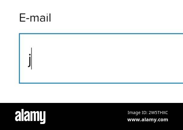 Entering Email Address in Online Box. Online Network Website. Enter to ...