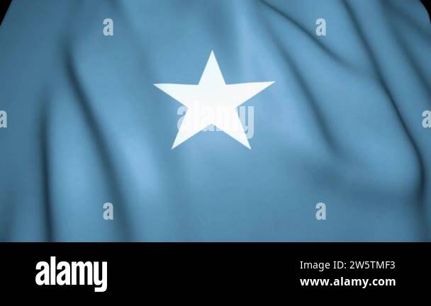 Waving realistic Somalia flag background. Loop animation Stock Video ...
