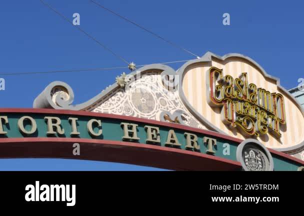 SAN DIEGO, CALIFORNIA USA - 13 FEB 2020: Gaslamp Quarter historic ...