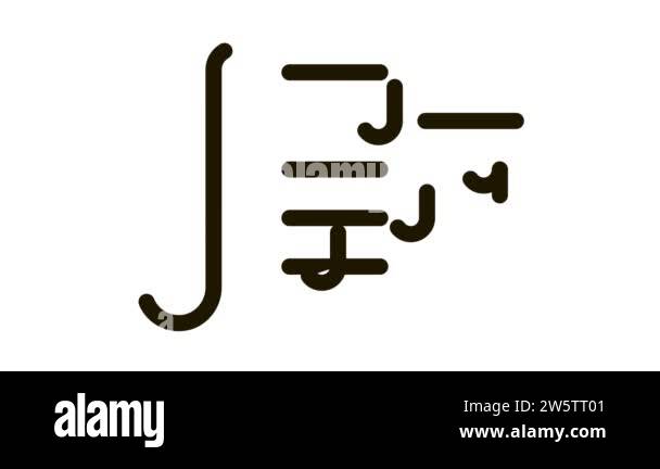 Treble Clef And Musical Notes Opera Element Icon Animation Stock Video ...