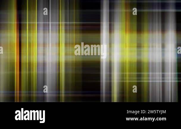 Abstract multicolored flickering pulse signal lines moving horizontally ...