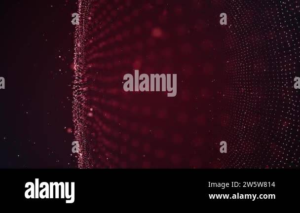 Abstract Technology Waving Field Fx With Lens Background Loop/ 4k ...