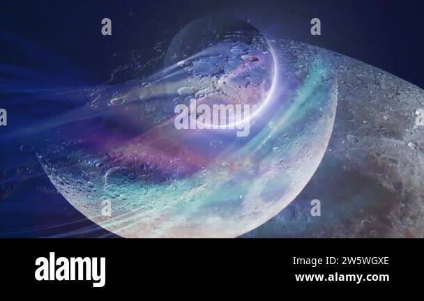 energy wave a stream of luminous particles, a cycle of a stream of ...