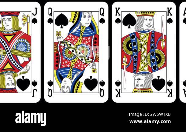 Rolling Cards animation Stock Video Footage - Alamy