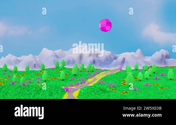 The video reproduces the movement, the flight of large objects of ...