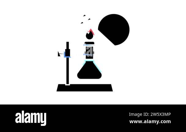 chemistry research oxygen color icon animation Stock Video Footage - Alamy