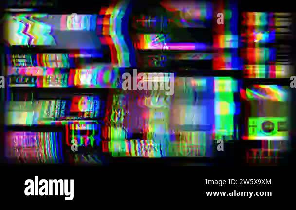 Digital animation of hd screens showing film and tv related static ...