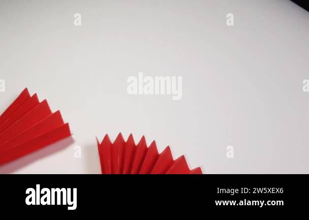 Paper fan folding origami Stock Videos & Footage - HD and 4K Video ...