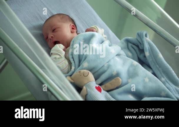 Awake Hungry Newborn Baby Face Portrait Acne Allergic Irritations Early ...