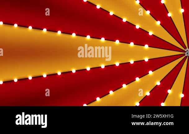 Circus animated rotation looped background of red and gold lines stripe ...