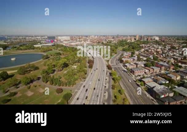 Flushing meadows corona park aquatic center Stock Videos & Footage - HD ...