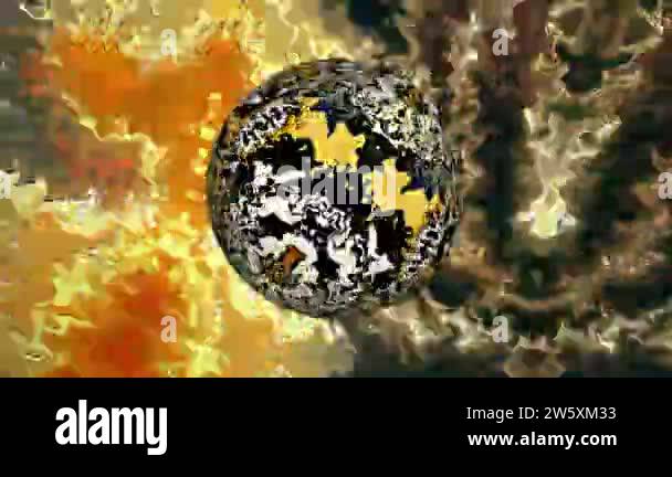 4K 3D Seamless loop Futuristic Motion Background With Golden Platinum ...