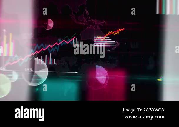 Success, business and financial graph, economy data chart and money ...