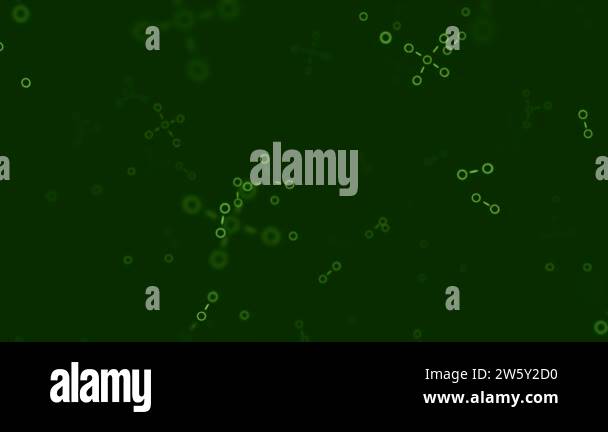 Slow flow of chains of molecules on colored background. Animation ...