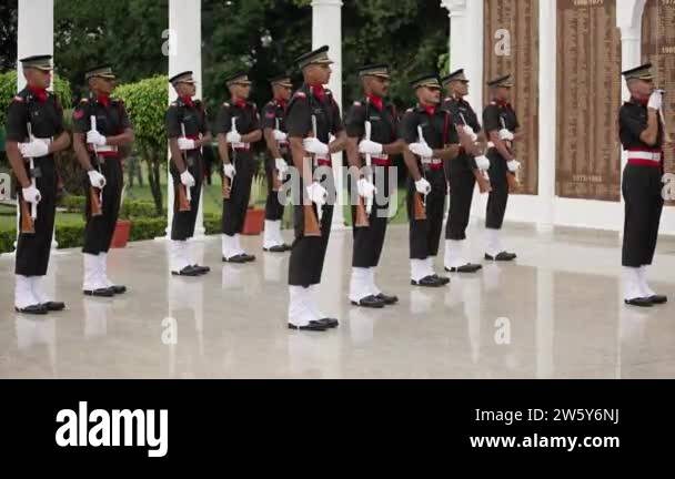 Indian military Academy IMA passing out parade 2021 Stock Video Footage ...