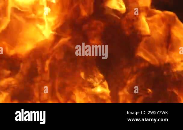 Lava fire, flames. Smelted, molted stone slag burning effect. Chromakey ...