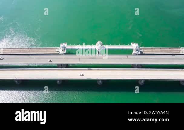 Sarasin Bridge Phuket Thailand. Aerial view (Top View) Sarasin bridge ...