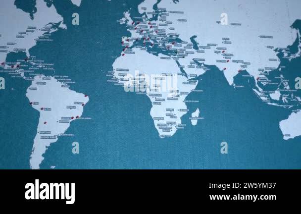 world map with placeholders of the main places visited - plan a trip ...