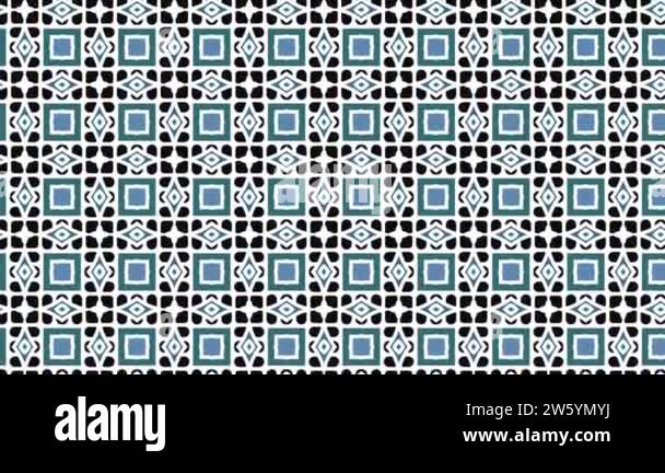 Color pattern with geometric shapes on a minimal black background ...
