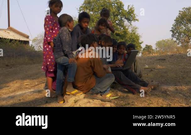District Katni, Madhya Pradesh, India - January 04, 2021: Asian village ...
