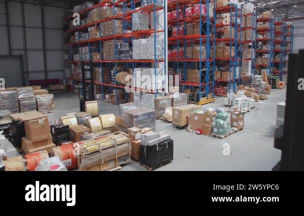 Loaded Distribution Center Fulfilment Warehouse Commercial Building ...