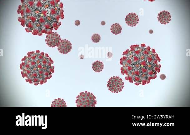 Concept 6-V1 3D Animation of Coronavirus (COVID-19) known as (SARS-CoV ...