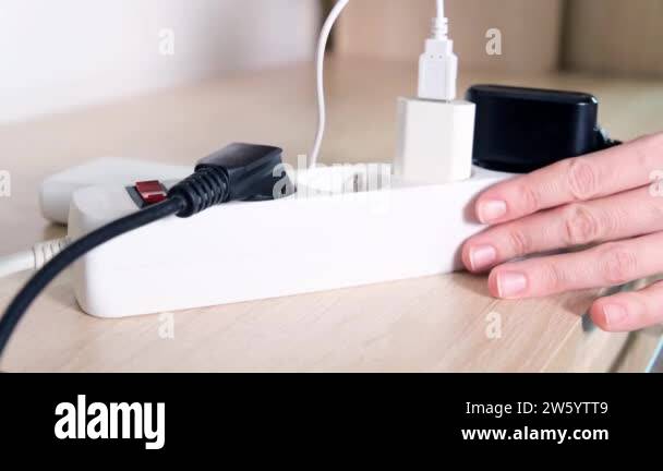 Plugs power bar Stock Videos & Footage - HD and 4K Video Clips - Alamy