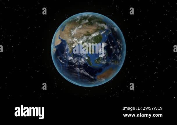United Arab Emirates. 3D Earth in space - zoom in on United Arab ...