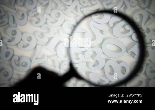 Magnifying glass numbers Stock Videos & Footage - HD and 4K Video Clips ...