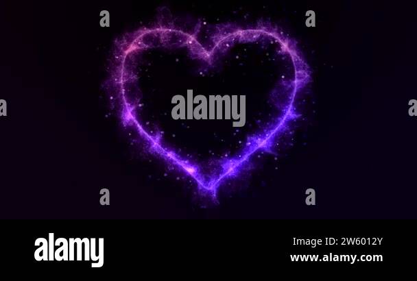 Heart light effects with particle background animation loop Stock Video ...