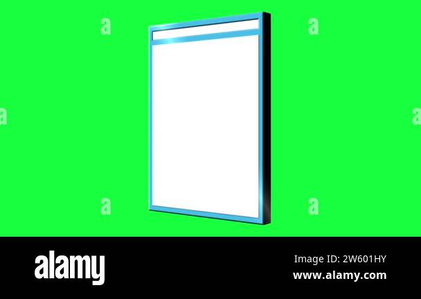 Blank 3d moving writing pad animation in high resolution, easy to use ...