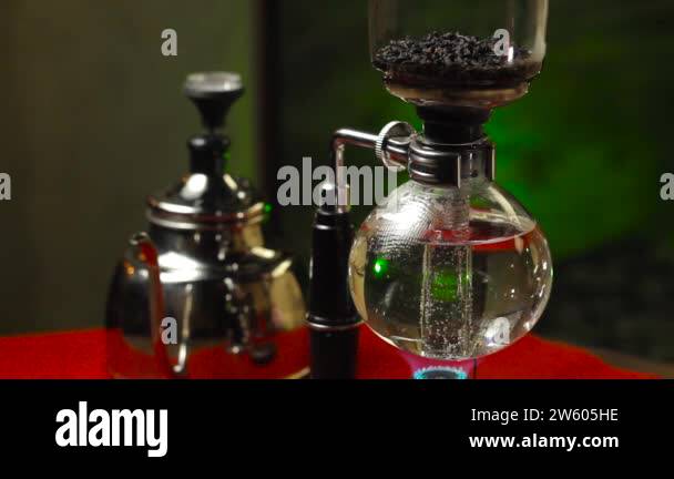 process of siphon tea in the siphon traditions of Asia Stock Video ...
