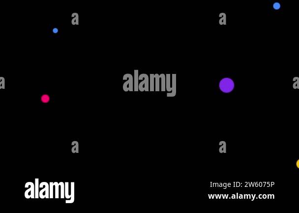 Abstract colorful circles into, outro, transition or logo reveal on ...