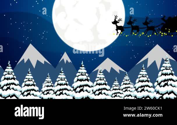 Santa Claus Cartoon Character Waving. 4K Animation Video motion ...