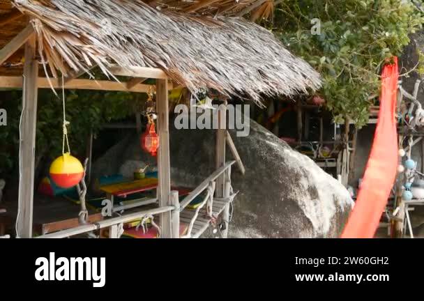 Relaxing jamaican cannabis rasta marijuana reggae bar on the tropical ...