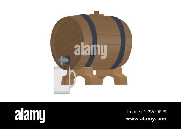 Cartoon beer barrel Stock Videos & Footage - HD and 4K Video Clips - Alamy
