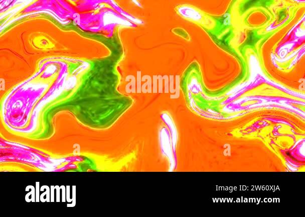 Beautiful video Abstract background 3D liquid lines in a multicolor ...