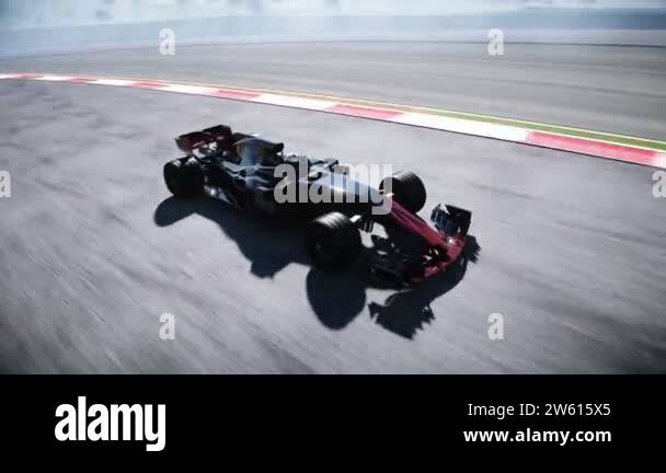 Race car. Very fast driving. Succes concept. Realistic 4K animation ...