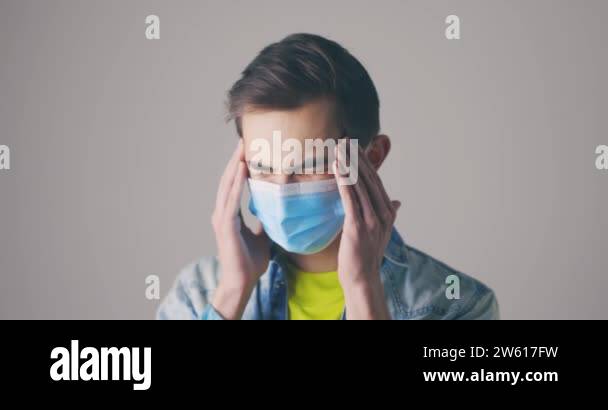 Young guy rubbing temples Stock Videos & Footage - HD and 4K Video ...