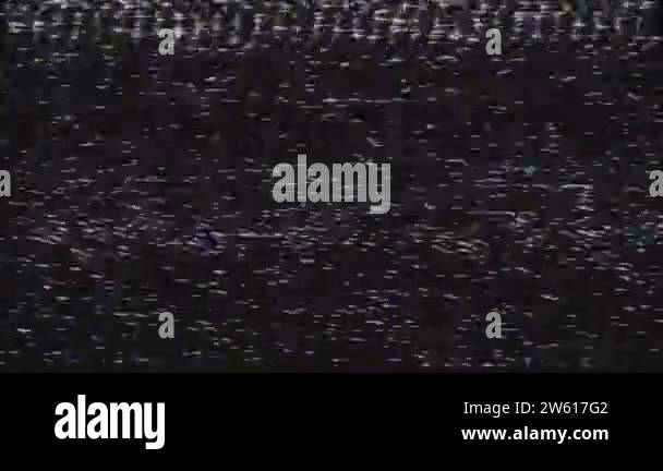 Abstract Digital Animation. Old TV. Glitch Error Video Damage. Signal ...
