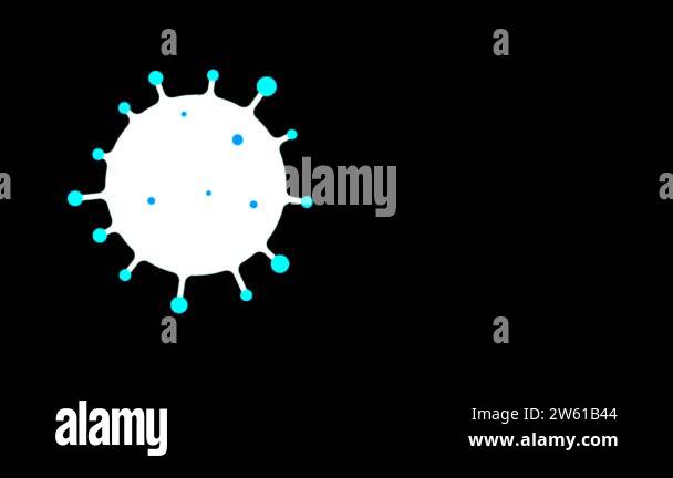 Corona Virus Covid -19 Animation Background. 4K Abstract Corona virus ...